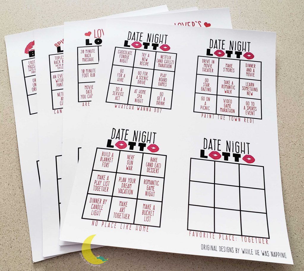 DIY Scratch Off Cards that will Spice Up Date Night | While He Was Napping
