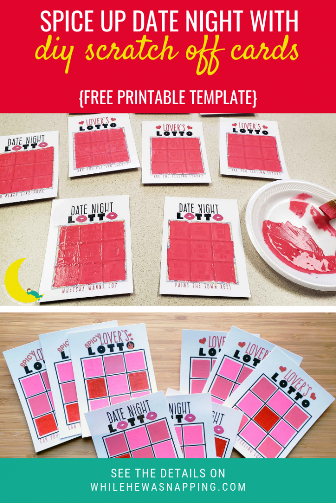DIY Scratch Off Cards that will Spice Up Date Night | While He Was Napping