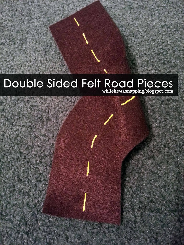Kid's Felt Road & Track Set | While He Was Napping