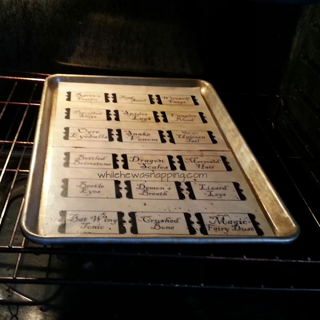 DIY Witch's Potion Bottles | While He Was Napping