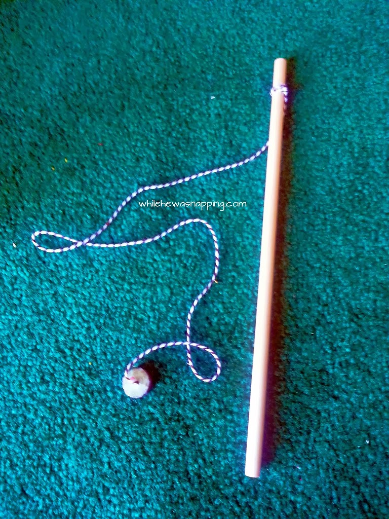 DIY No-Sew Kid's Fishing Set | While He Was Napping