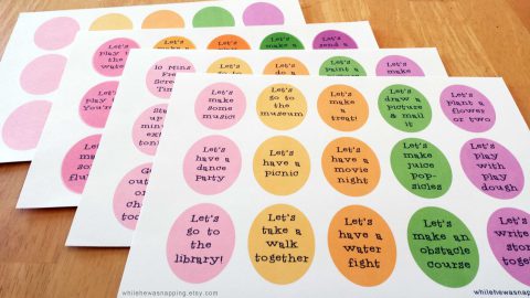 Printable Kid's Easter Basket Stuffer Coupons | While He Was Napping