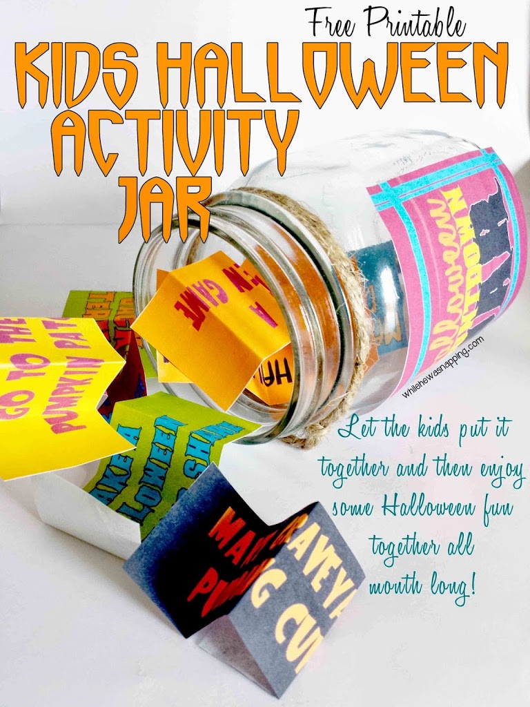Halloween Countdown Printable Boredom Jar | While He Was Napping