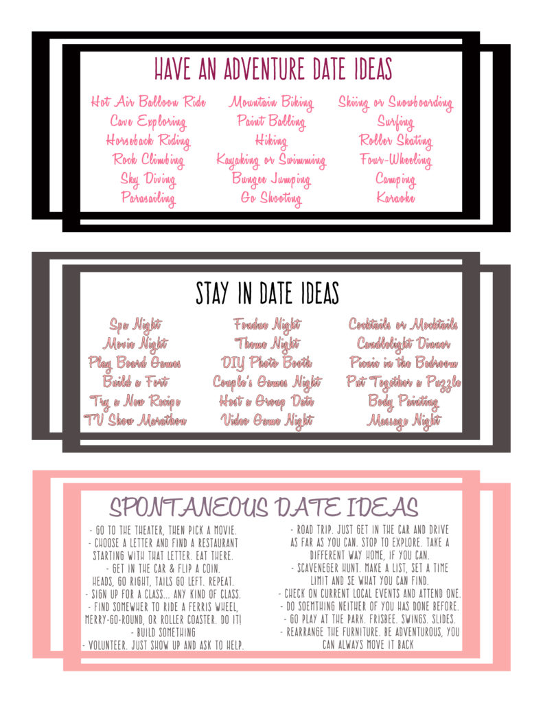 100+ Date Night Ideas | While He Was Napping