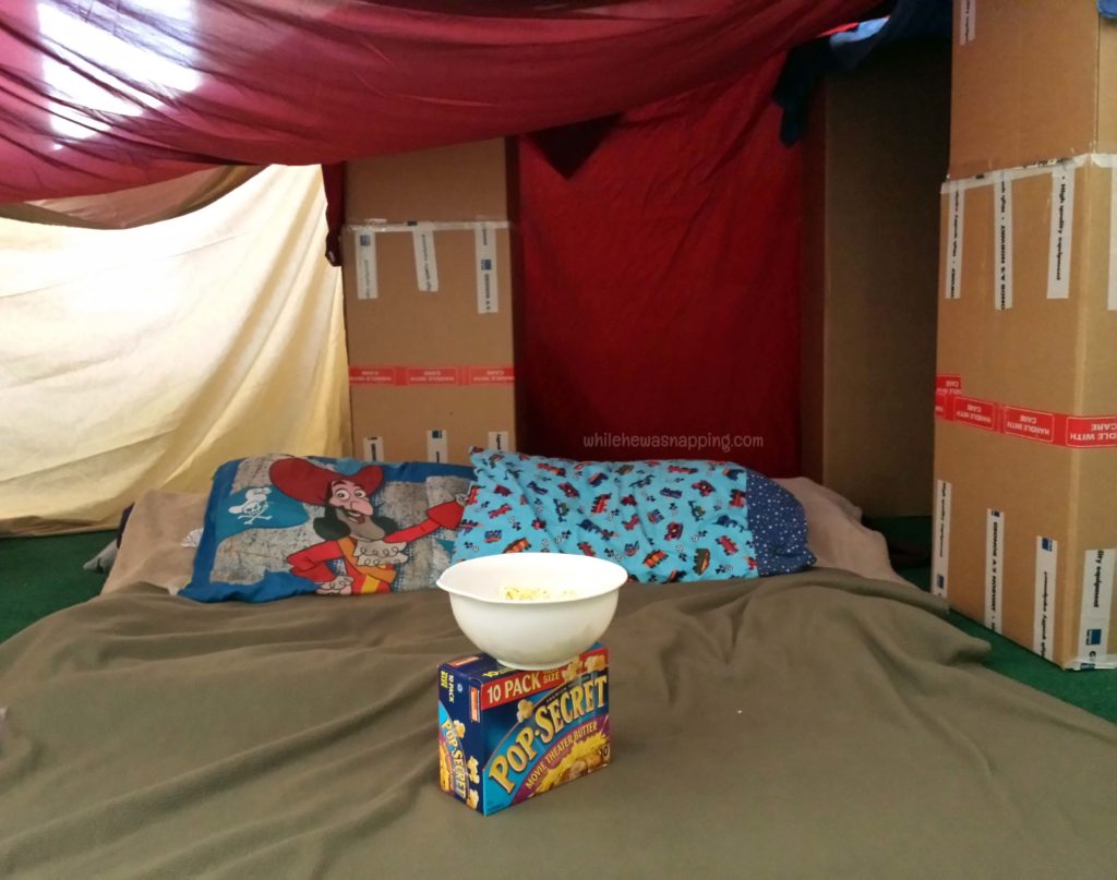 Building Forts: The Essentials #PopSecretForts | While He Was Napping