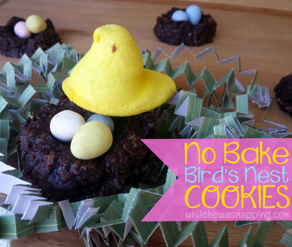 Easy No-Bake Easter Treats Bird's Nest | While He Was Napping