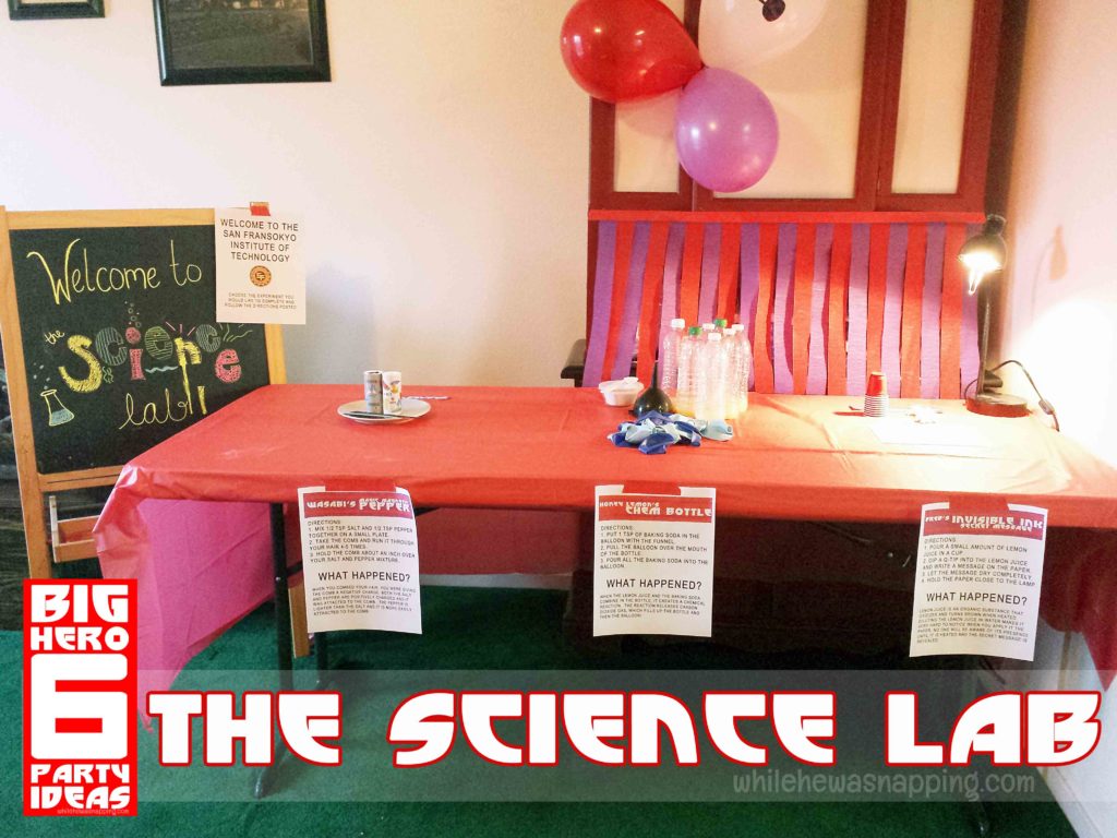 Big Hero 6 Science Lab: 3 Experiments Kids Will Love | While He Was Napping