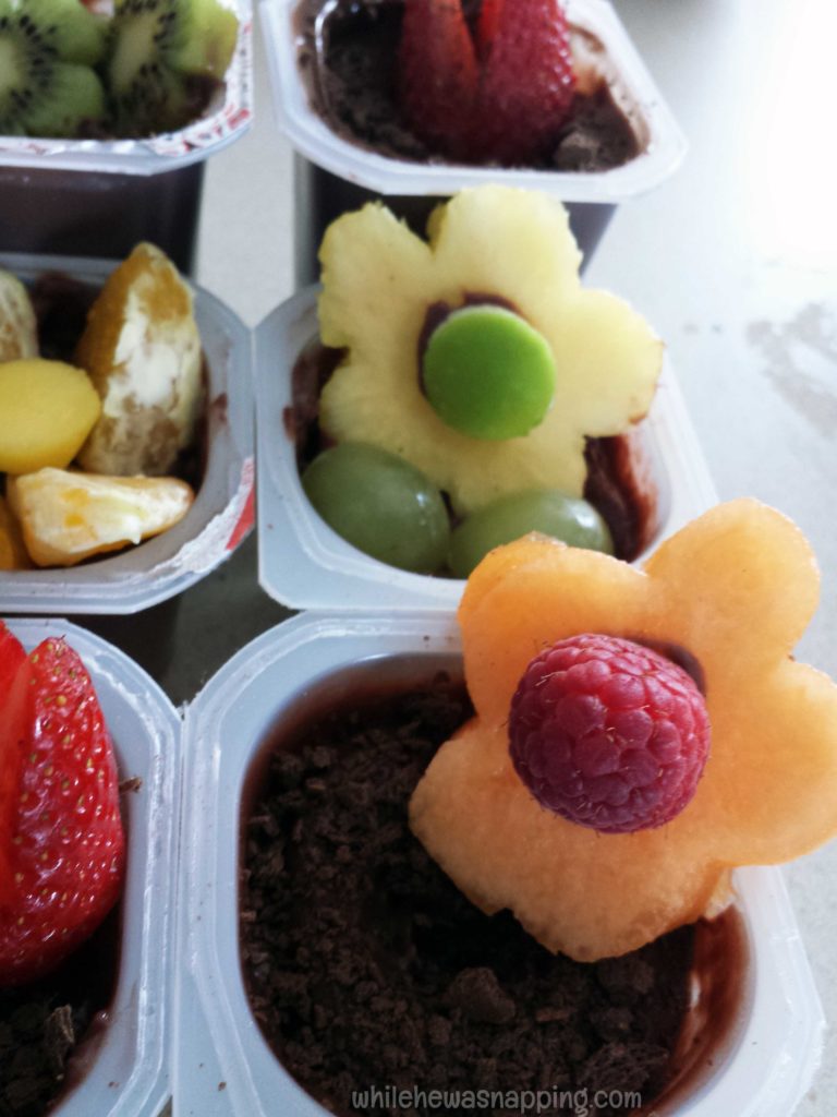 Fresh Fruit Pudding Flower Garden Snack Packs - Single-Serve, Easy ...