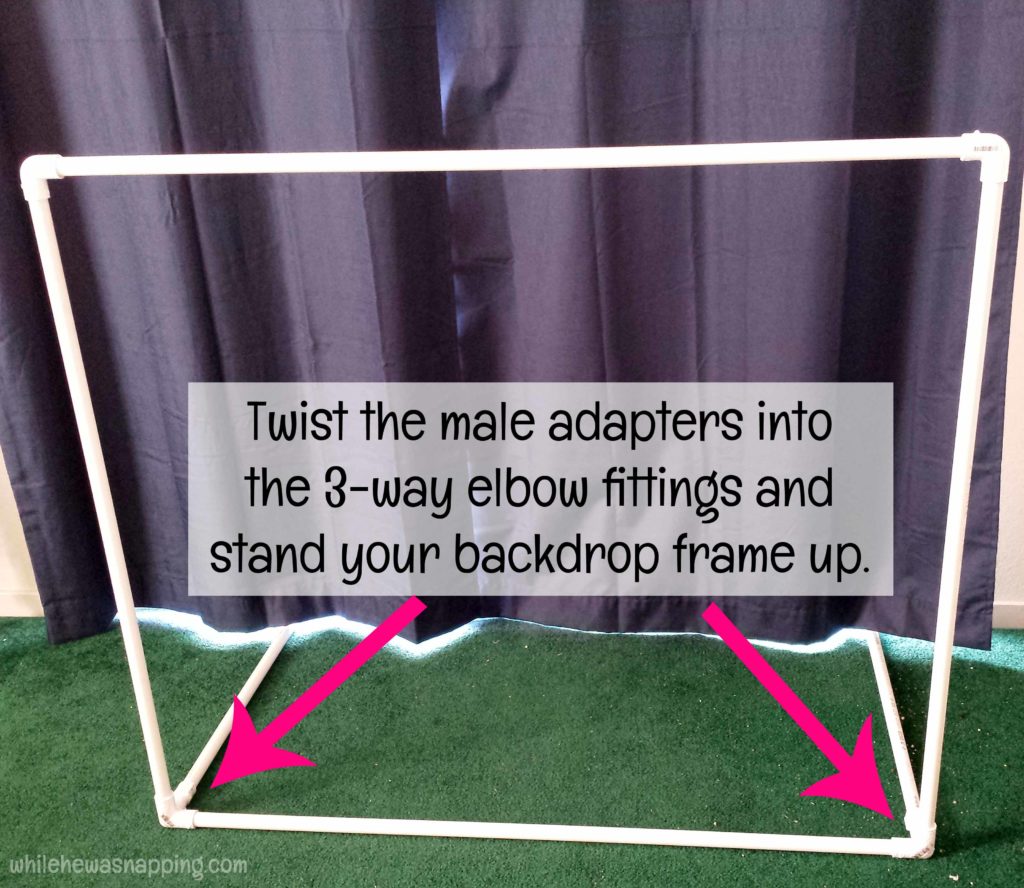 Large DIY Photo Backdrop for Under $10! | While He Was Napping