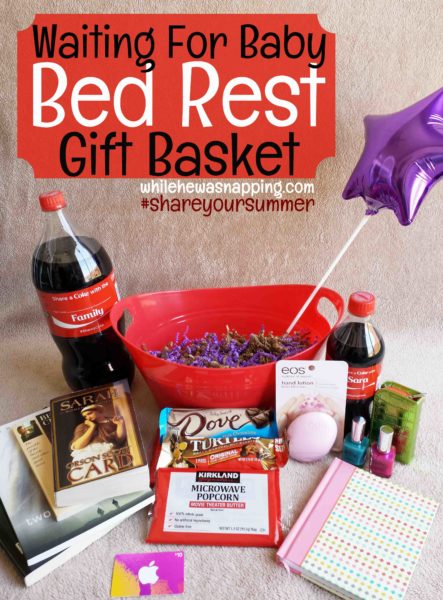 Waiting for Baby Bed Rest Gift Basket | While He Was Napping