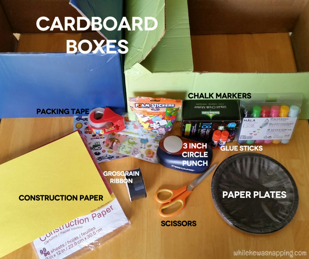 DIY Cardboard Box Cars for an At-Home Movie Night | While He Was Napping