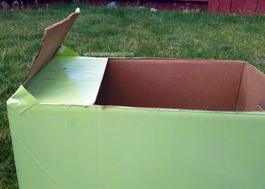 DIY Cardboard Box Cars for an At-Home Movie Night | While He Was Napping