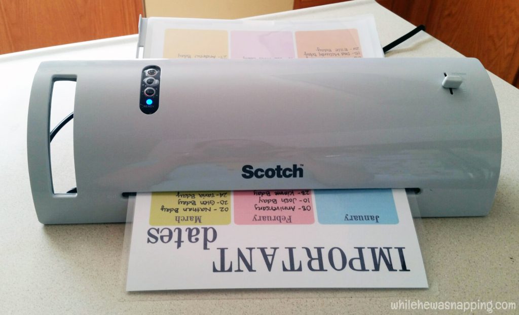 DIY Dry Erase Organizer Printables - Calendar, Menu Planner, Shopping ...