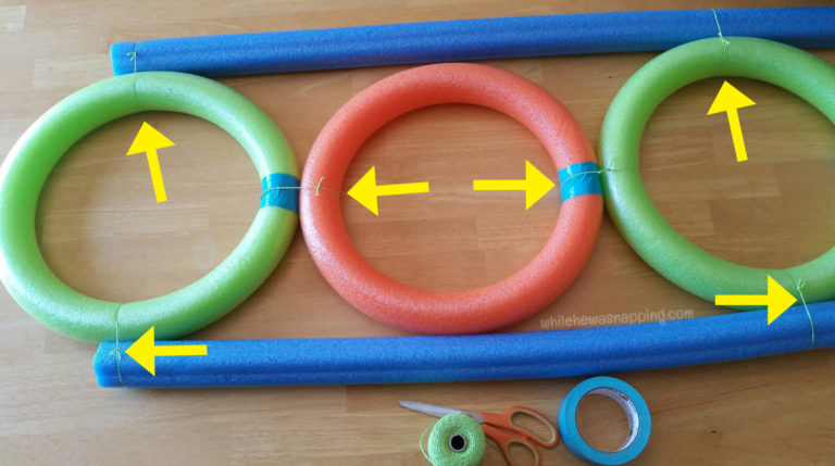 Pool Noodle DIY Toss Game | While He Was Napping