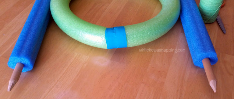 Pool Noodle DIY Toss Game | While He Was Napping