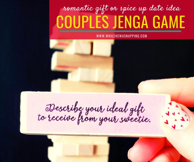 Couples Jenga: The Perfect At Home Date Night Game