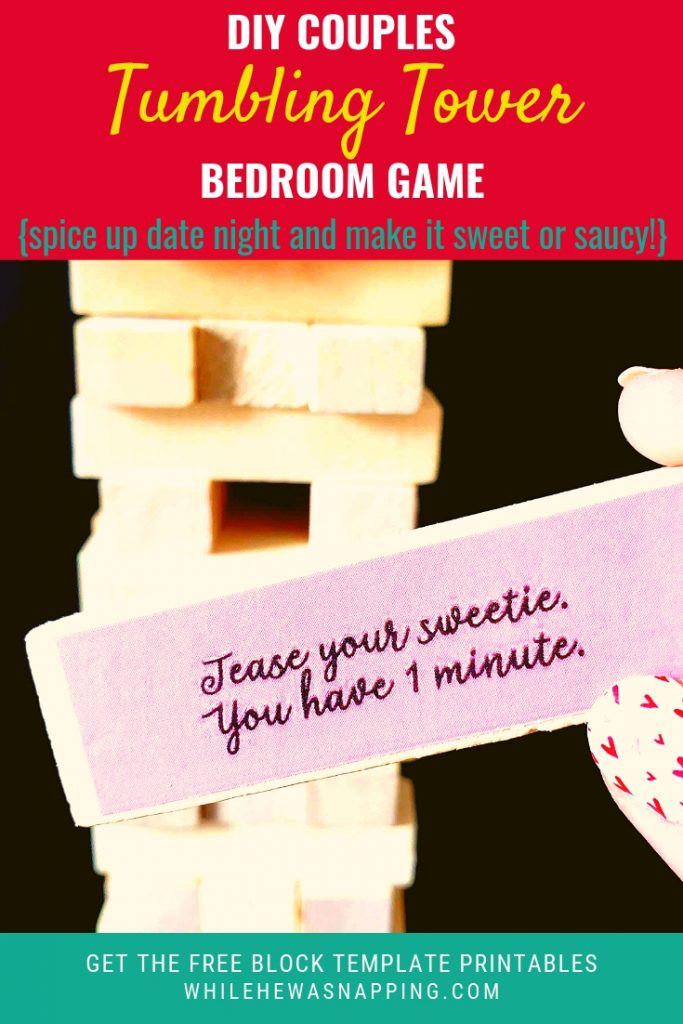 Couples Jenga: The Perfect At Home Date Night Game