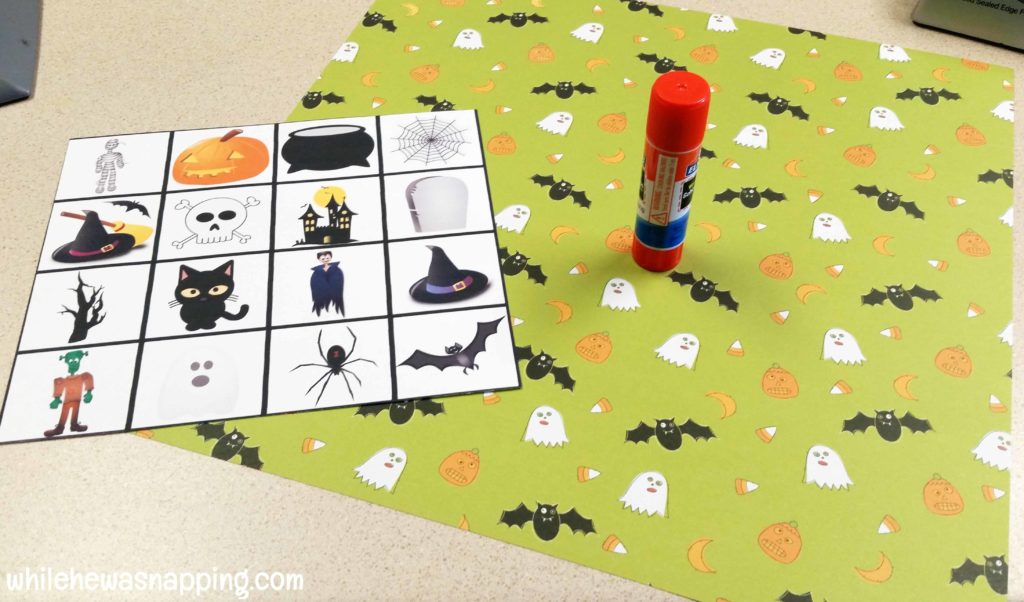 Halloween Bingo Printable Game | While He Was Napping