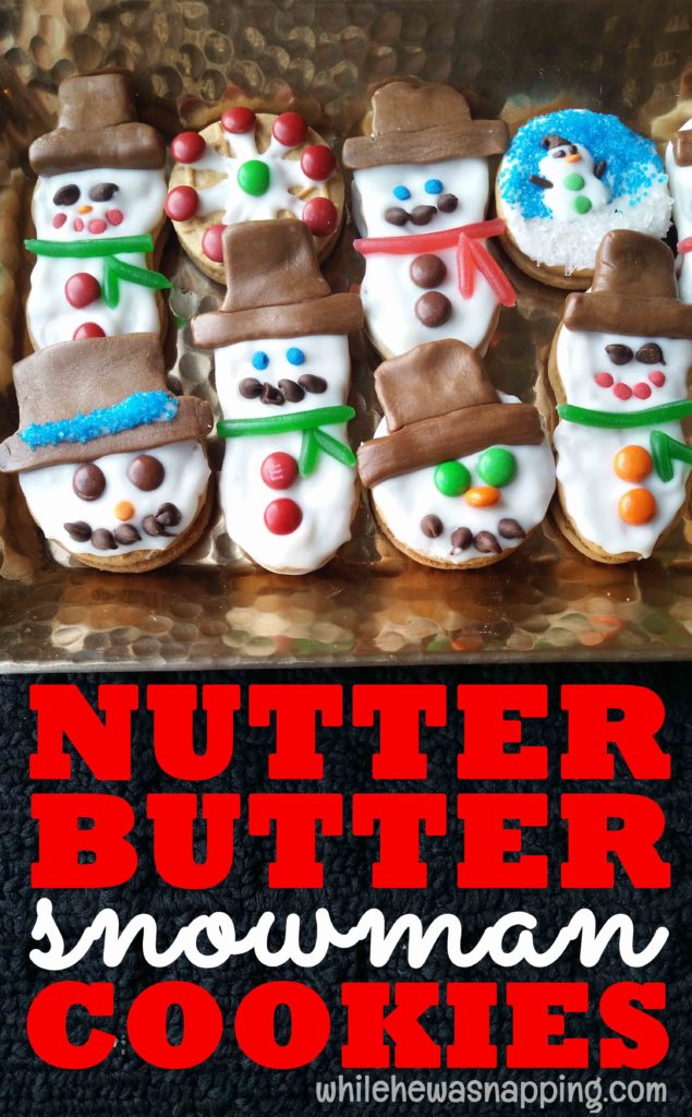 Nutter Butter Snowmen Cookies | While He Was Napping