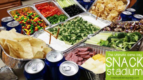 How to Make a Snack Stadium for The Big Game | While He Was Napping