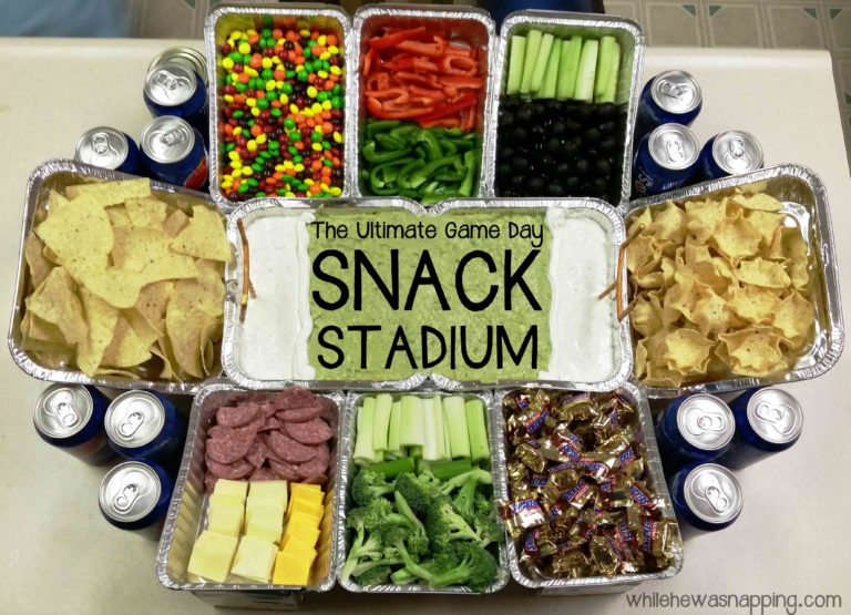 How to Make a Snack Stadium for The Big Game | While He Was Napping