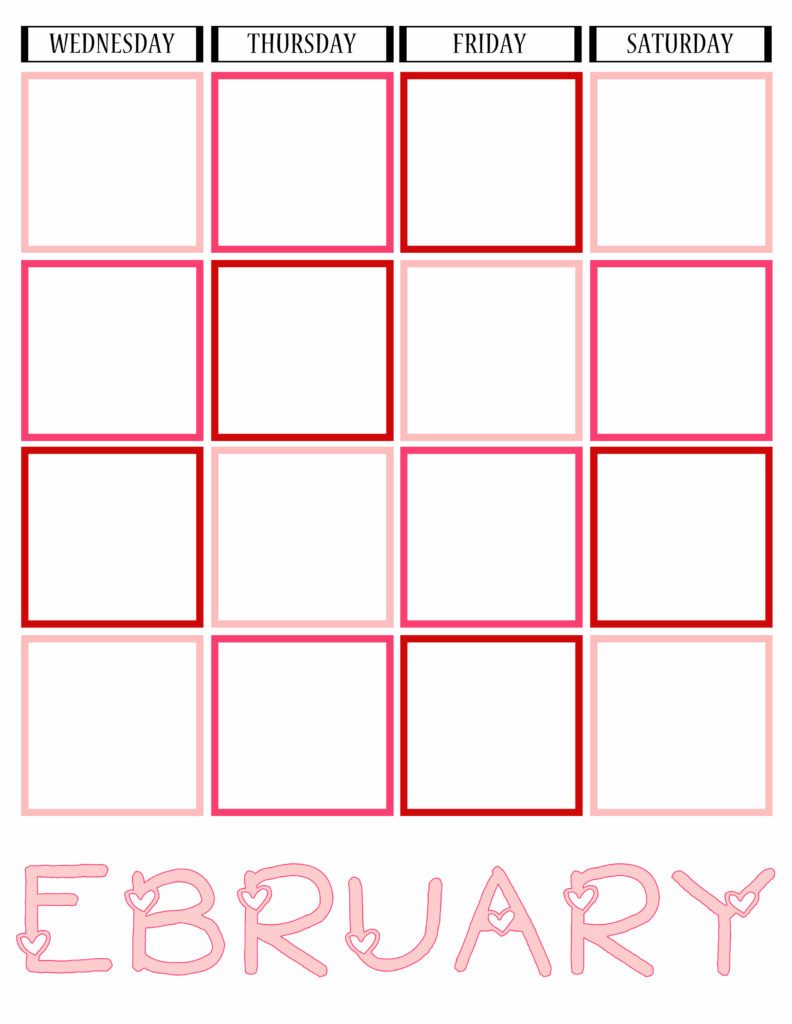 February Journal Calendar Printables | While He Was Napping