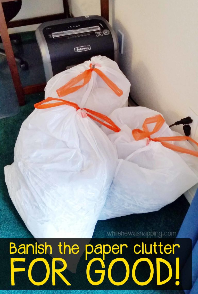 Cut Your Paper Clutter for GOOD While You're Spring Cleaning | While He ...