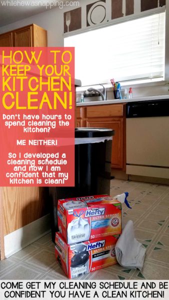 How to Keep Your Kitchen Clean | While He Was Napping