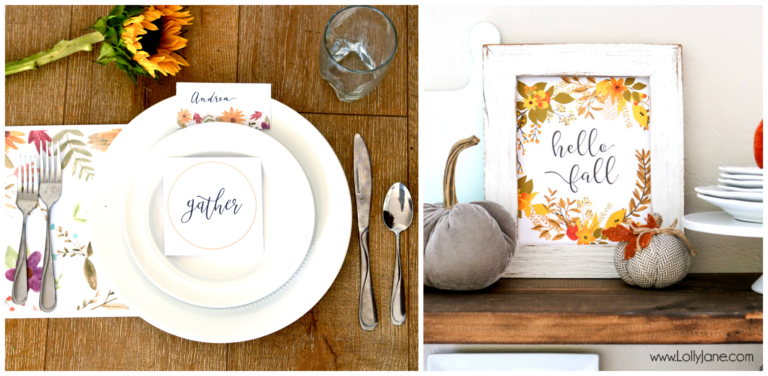 Fall Favorites Printable Bundle Must Haves! | While He Was Napping