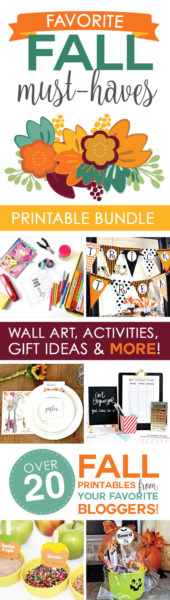 Fall Favorites Printable Bundle Must Haves! | While He Was Napping