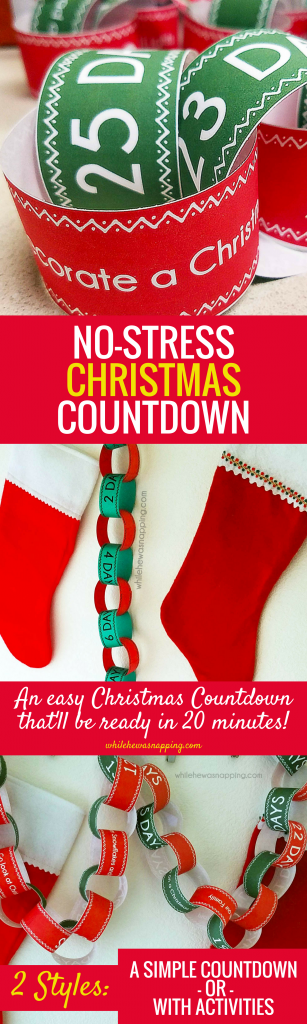 The Easy Christmas Countdown You Need This Year | While He Was Napping