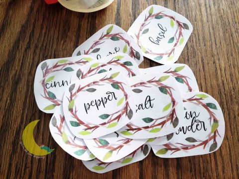 How to DIY Laser Printer Labels for Home Organization | While He Was ...