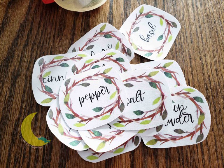 How to DIY Laser Printer Labels for Home Organization | While He Was ...