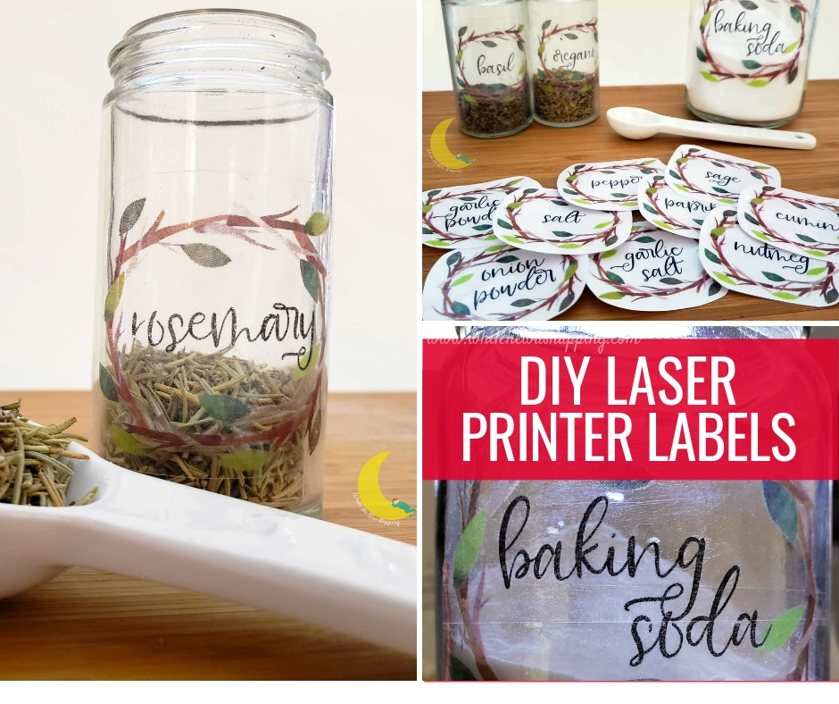 How to DIY Laser Printer Labels for Home Organization | While He Was ...